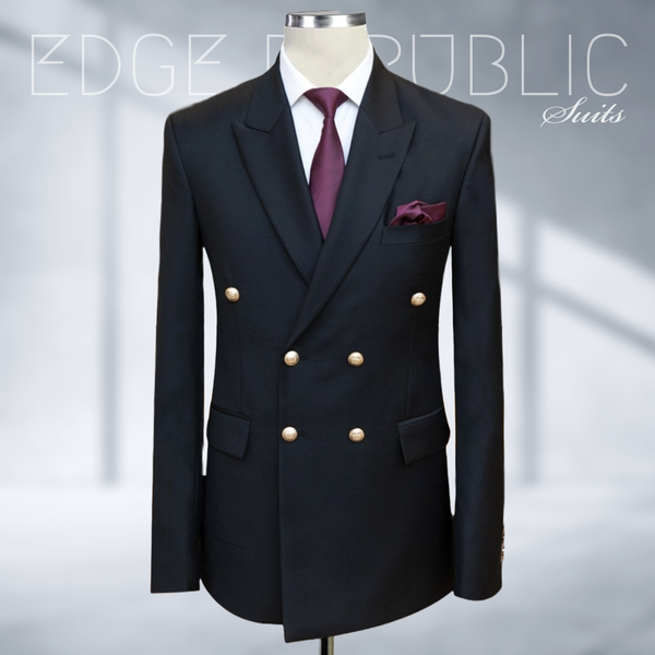 Black Double Breasted Suit – Edge Republic