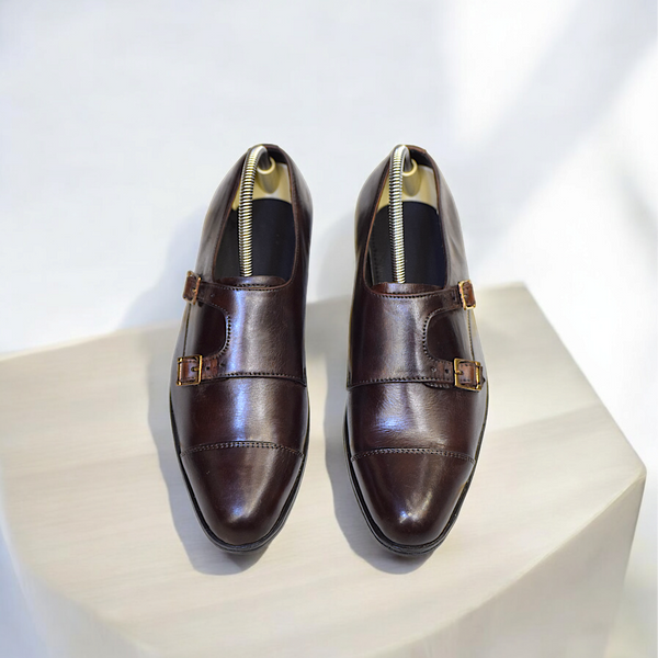 ER S 108 Inception Leather Monk Strap Shoes For Men – Edge Republic
